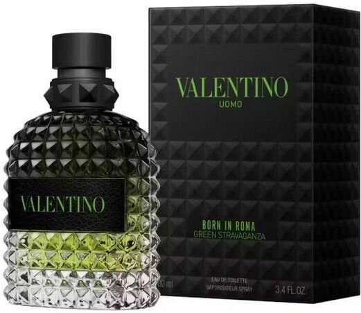 Valentino uomo born in roma green stravaganza 100 мл туалетная вода мужская