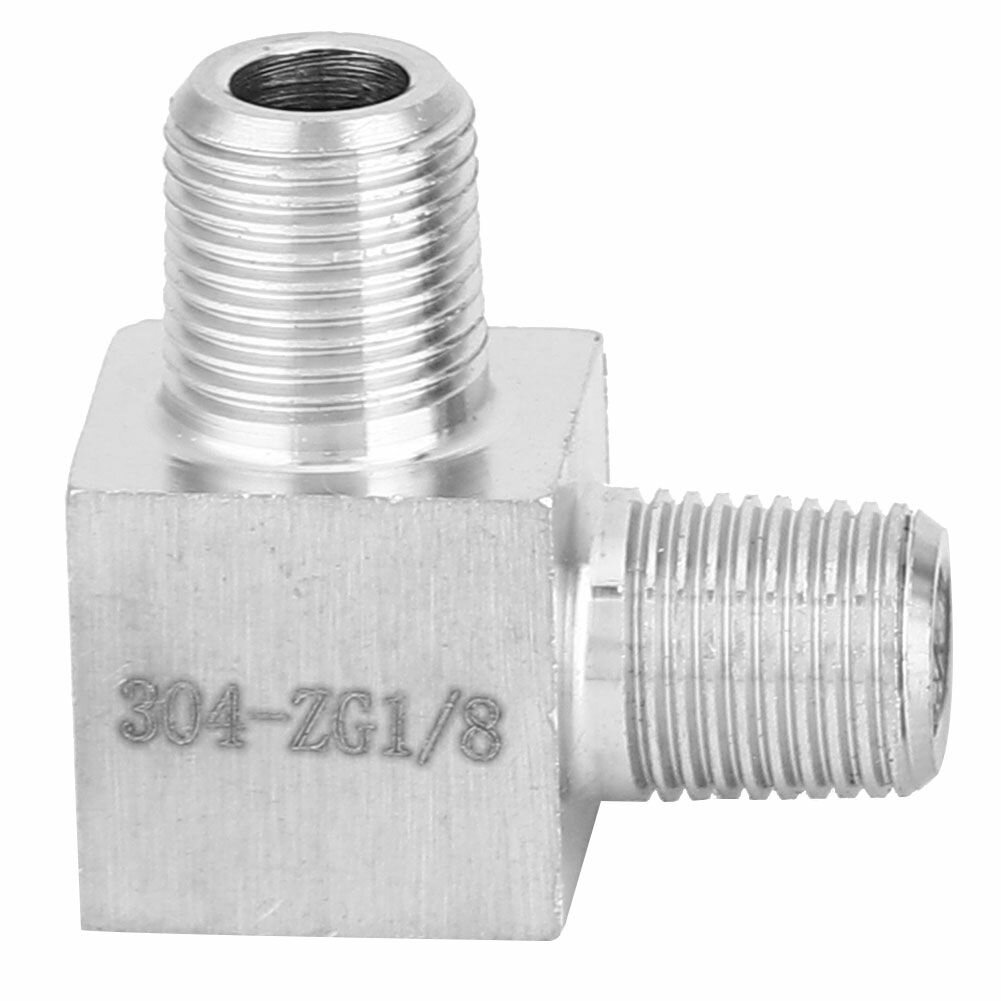 Колено BSPT между мужчинами, колено 90 градусов, фитинг для труб из нержавеющей стали 304, соединитель 1/8