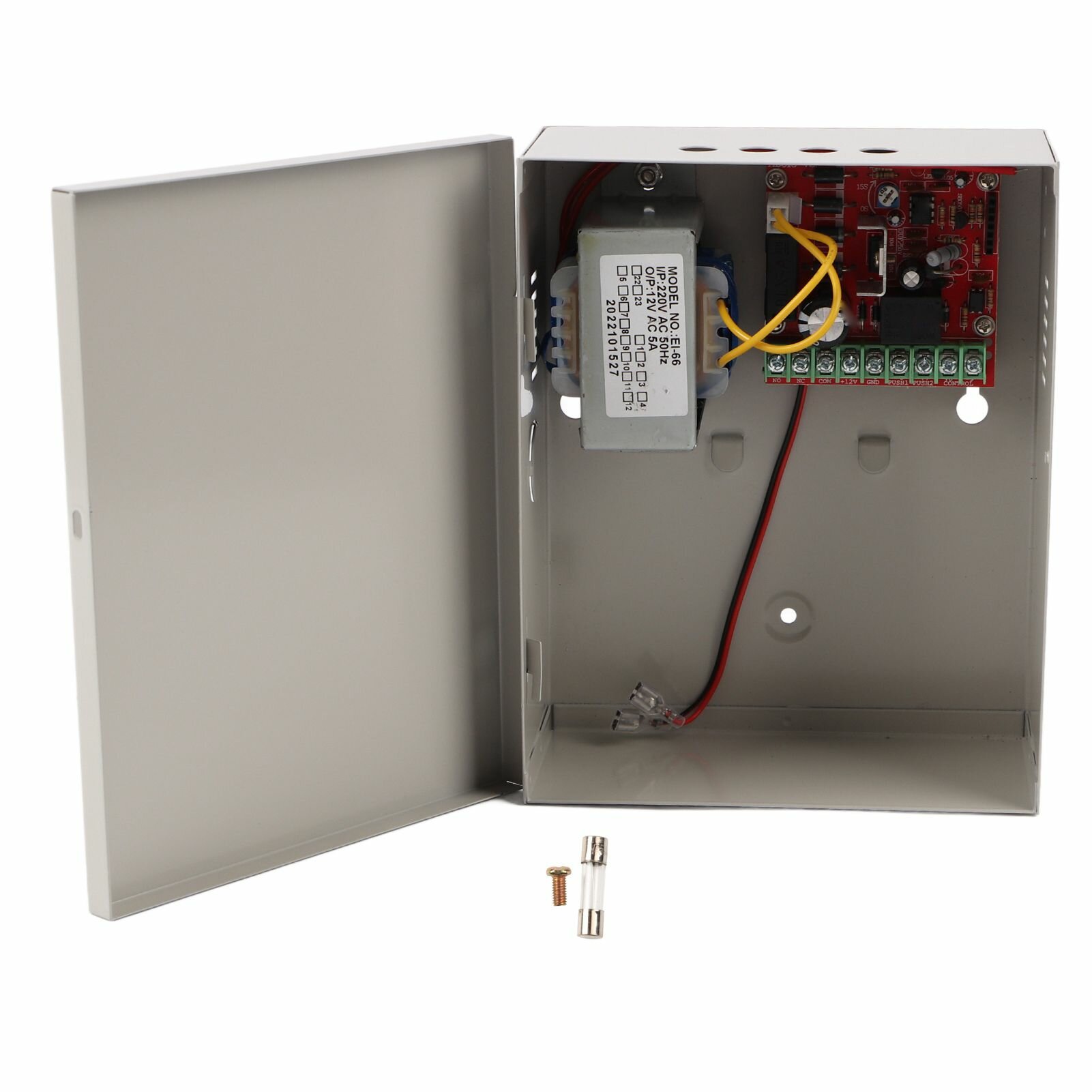 Блок питания 5А для системы охраны, 12В вход, 220В, прочный металл, простой в установке