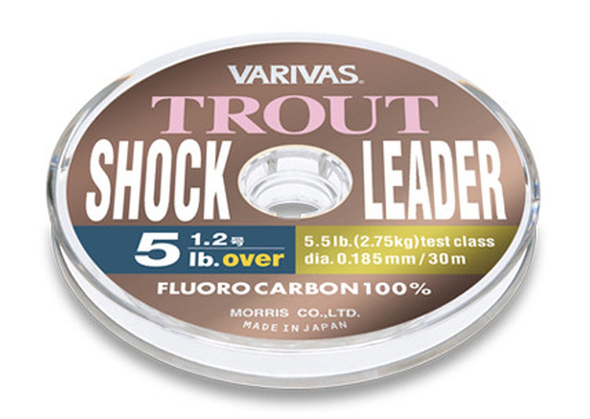 Шок лидер флюорокарбоновый Varivas Trout Shock Leader, #0.6, 30 м