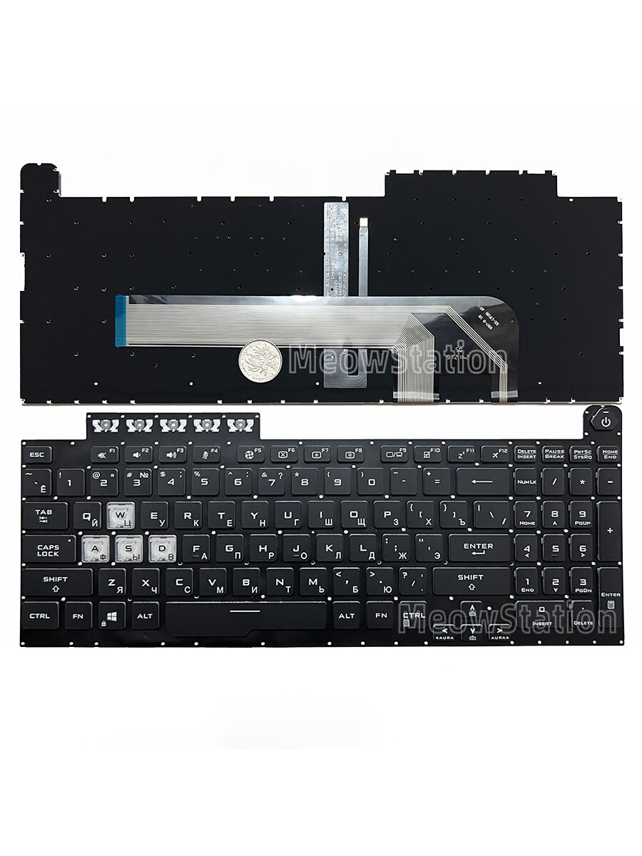 Клавиатура для ASUS TUF Gaming FX706LI FX706 FX706II , FX706HCB FX706HE FX706HC FX706U TUF506 LH LHB IH II LI. с RGB подсветкой