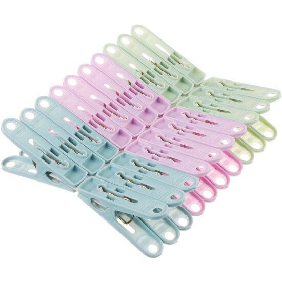 Vetta Набор прищепок 20 шт, пластик, 3 цвета (453-001)