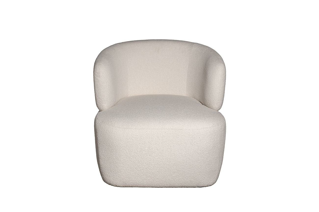 Мебель Garda Decor 87YY-24042 Кресло Tirolo букле белое 73*79*76см арт. 87YY-24042