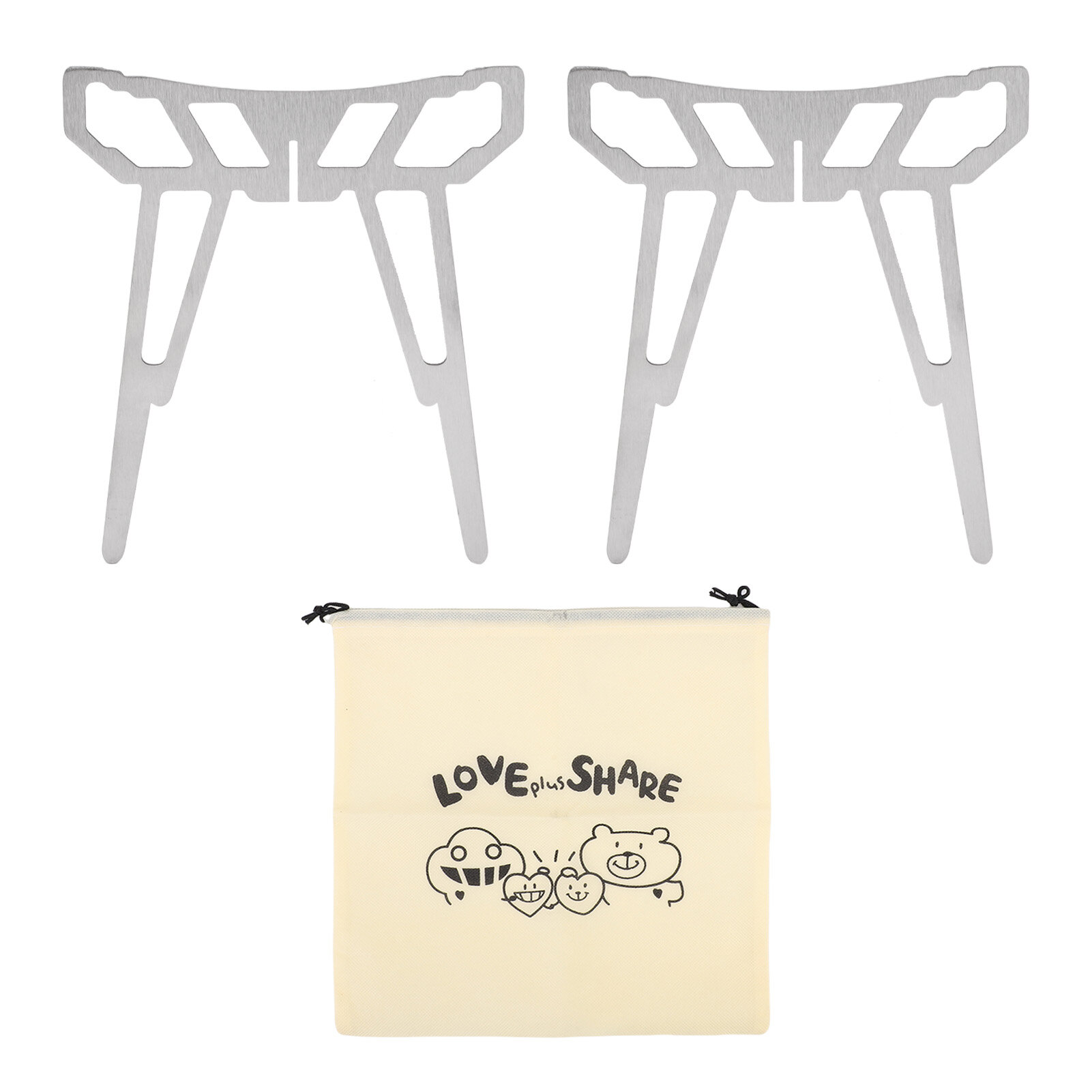 Штатив для костра для приготовления пищи, подставка для уличного костра из нержавеющей стали, съемный штатив для открытого огня