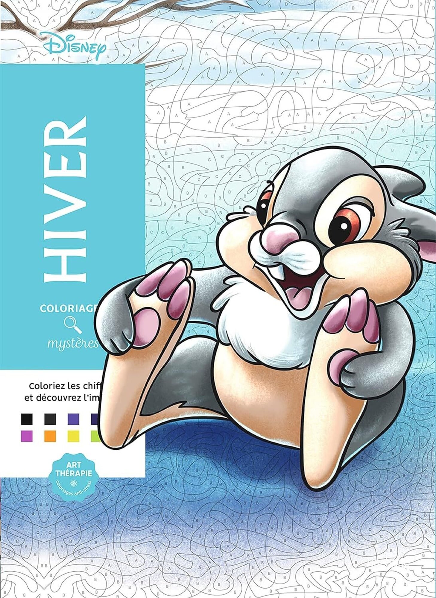Раскраска по номерам Coloriages mysteres Disney - Hiver, 128стр. - 2016287144