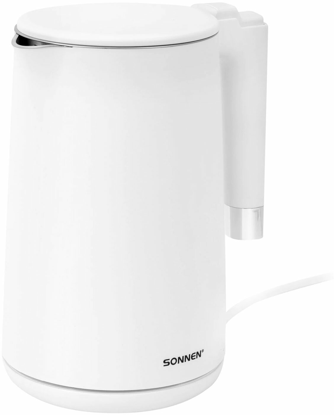Чайник с двойными стенками Sonnen KT-8719W, 1.5 л, 2200 Вт, белый