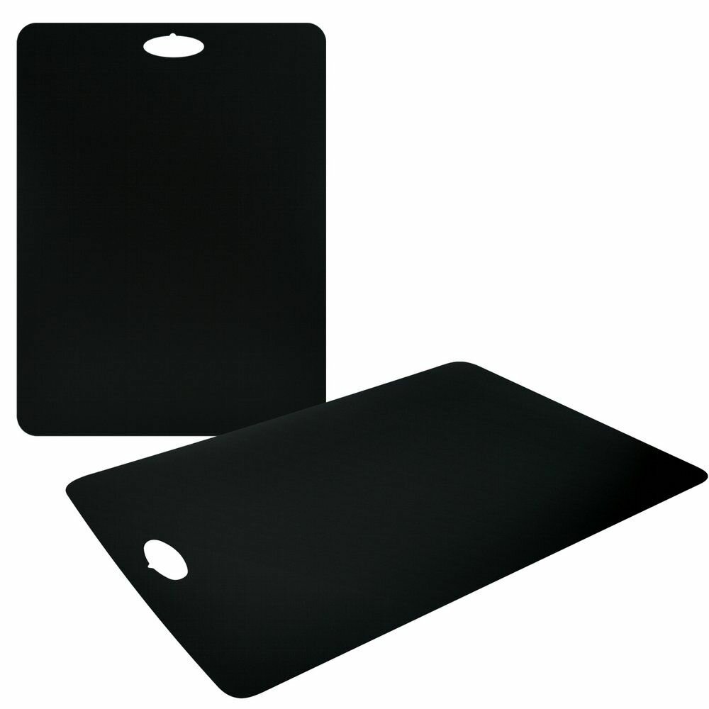 Доска разделочная гибкая "Графит" черная 28х38 см из пластмассы (полипропилен)