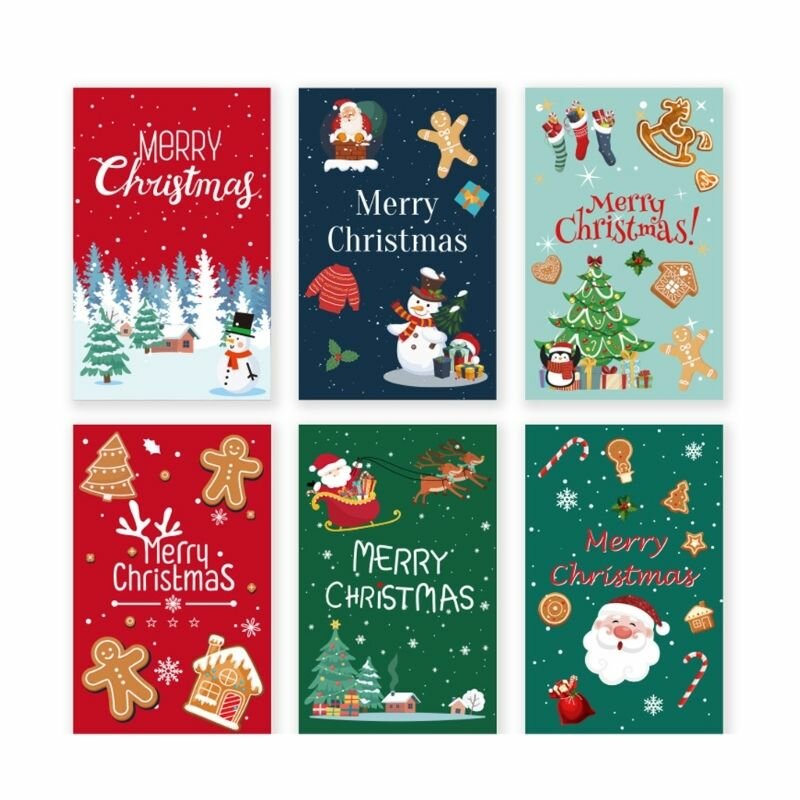 Трансграничная рождественская поздравительная открытка Christmas small card envelope fixed-E (Рождественская типа A1)