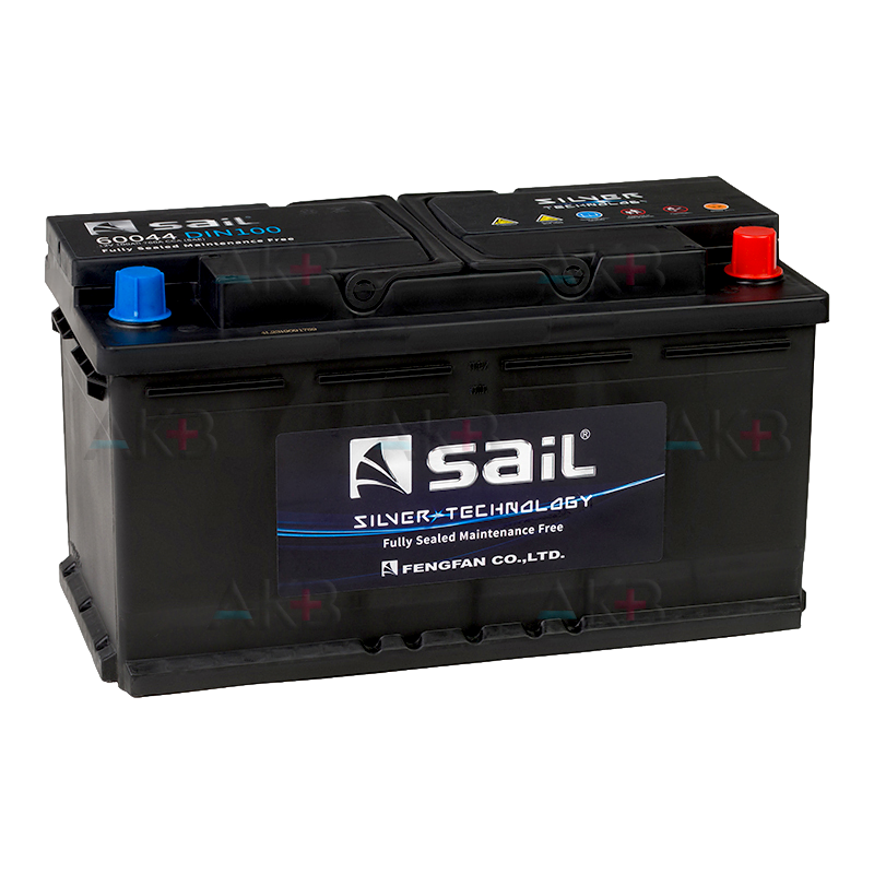Автомобильный аккумулятор Sail Silver Technology DIN100 60044, 100 А. ч 760А (353х175х190)