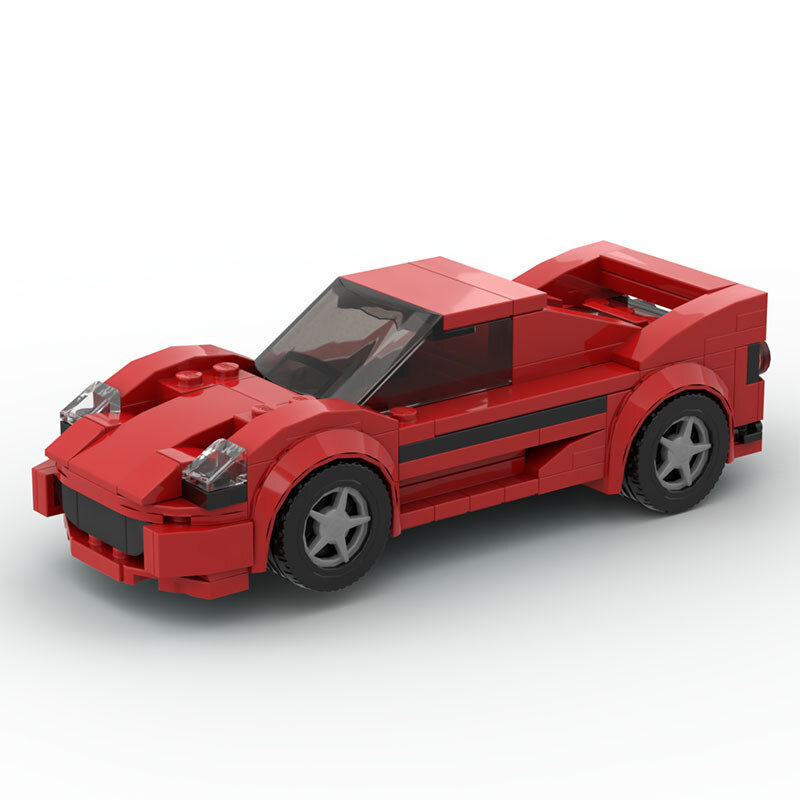 Набор MOC puzzle для сборки игрушечных моделей, коллекция спортивных автомобилей с шестью сетками, творческая сборка моделей автомобилей, детские подарки, подходит для мальчиков