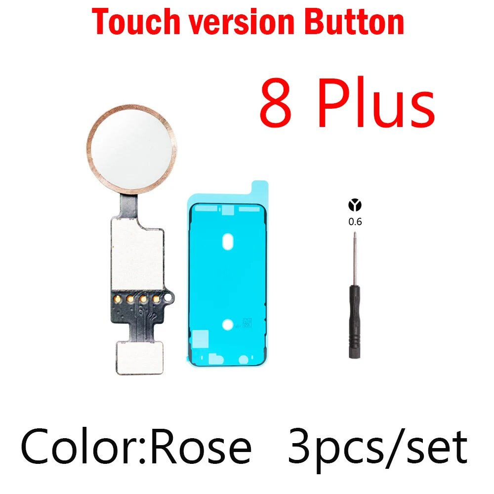 Сенсорная версия, кнопка «Домой», Flex для iPhone 7, 8 Plus SE YF, универсальное решение с функцией возврата назад For iphone8P Rose