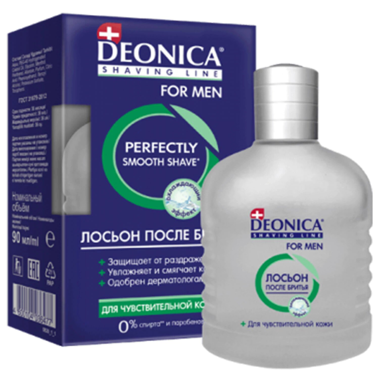 Лосьон после бритья 90 мл, DEONICA FOR MEN, для чувствительной кожи
