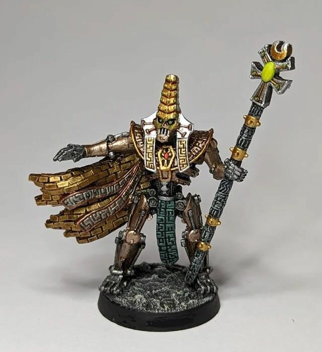 Necron Overlord. Old Sculpt. С подставкой. Warhammer 40.000