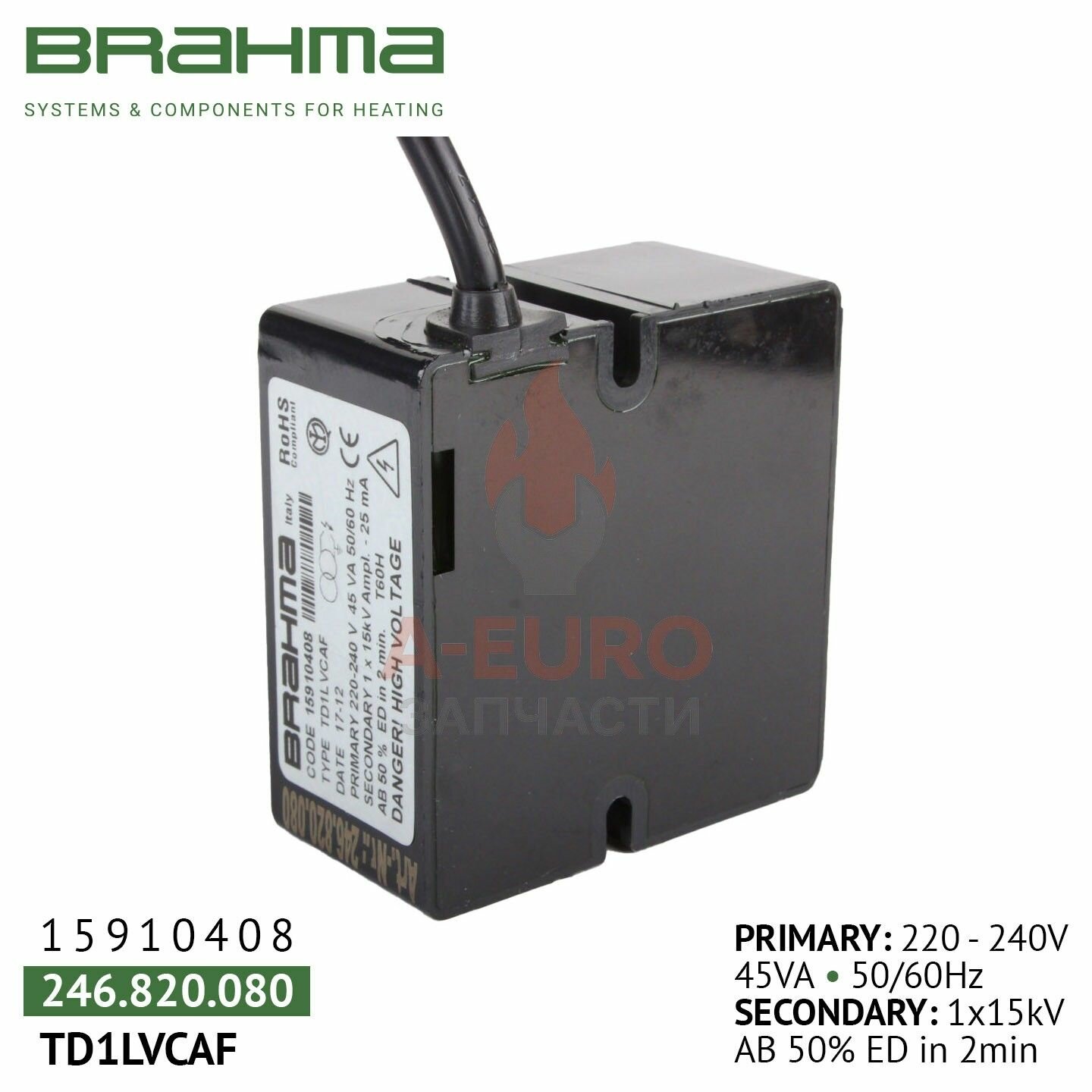 Трансформатор Brahma TD1LVCAF, 15910408
