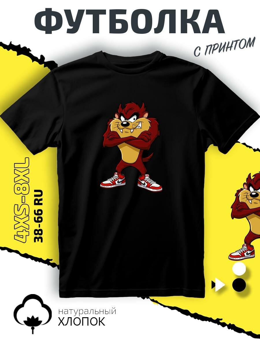 Футболка Тасманский Дьявол мультфильм Looney