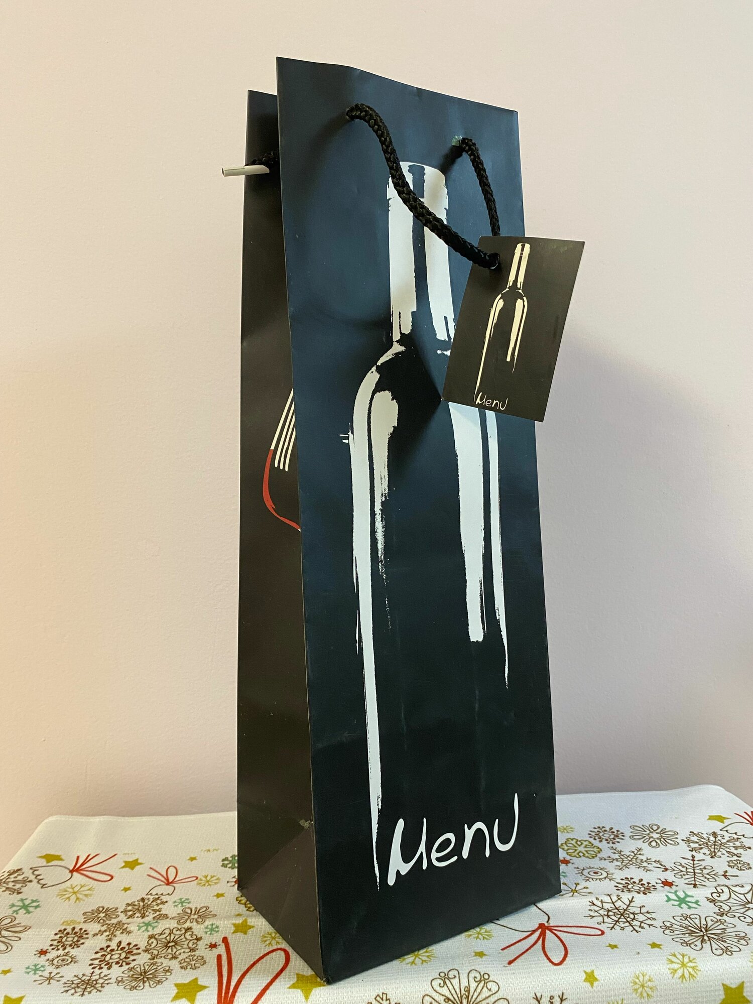 Пакет подарочный для бутылки 3 шт