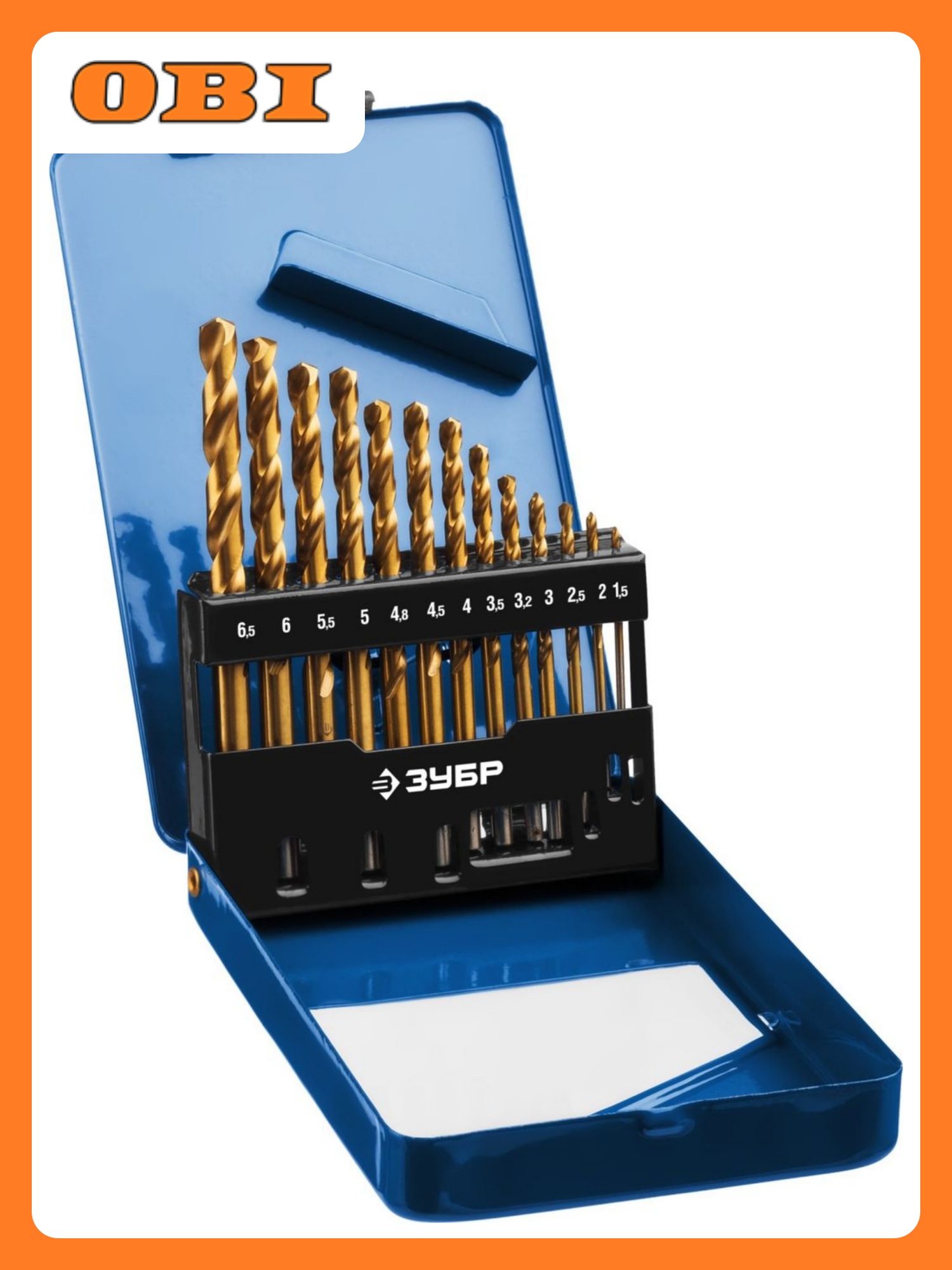 Сверло по металлу ЗУБР hss 1.5-6.5 мм, 13 шт. (29615-H13_z01)