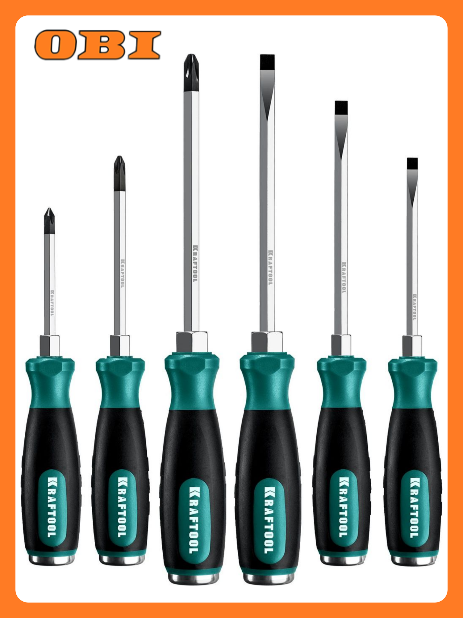 Набор отверток KRAFTOOL ударных 6 шт.