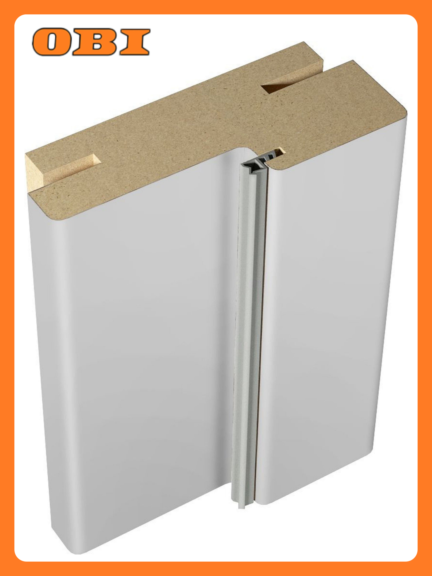 Дверная коробка Айова телескопическая Серая 30х2100 мм 2,5 шт