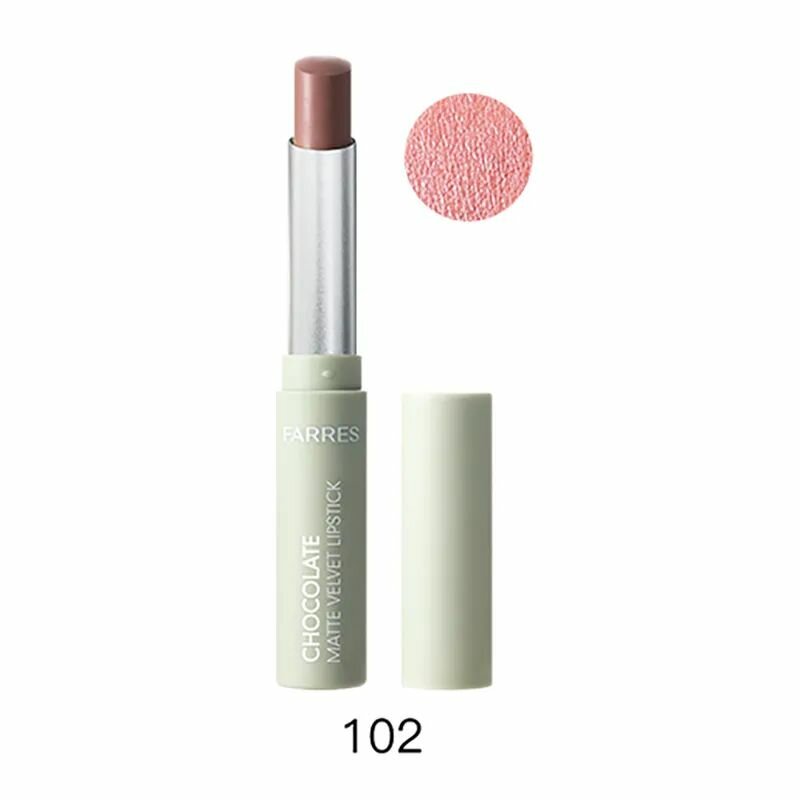Помада для губ FARRES матовая, Urban Nature Gloss, тон бежево-розовый