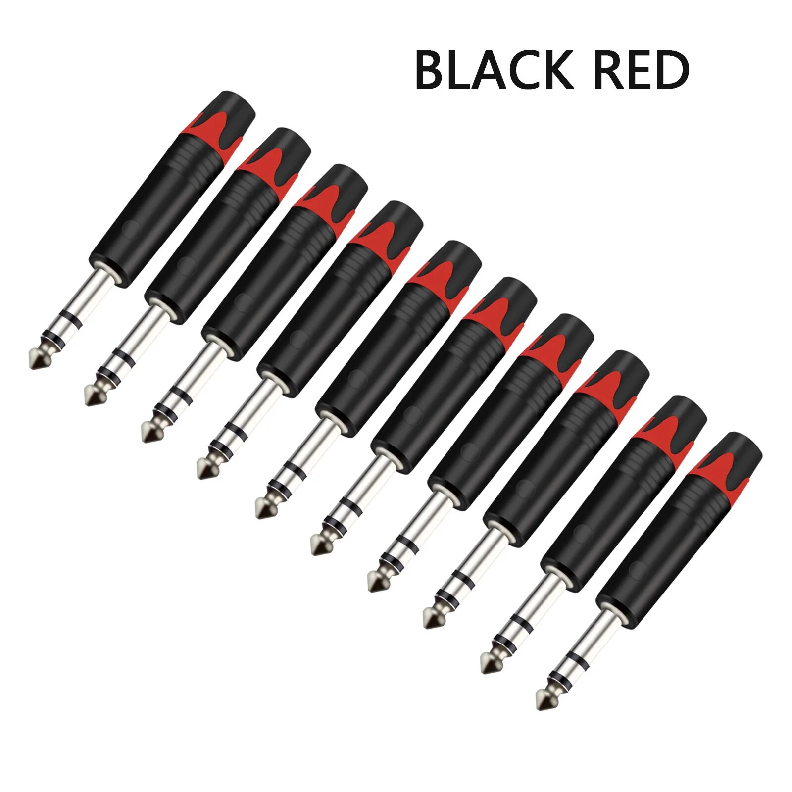 R Z02 6,35 мм стерео разъем для пайки Black-Red