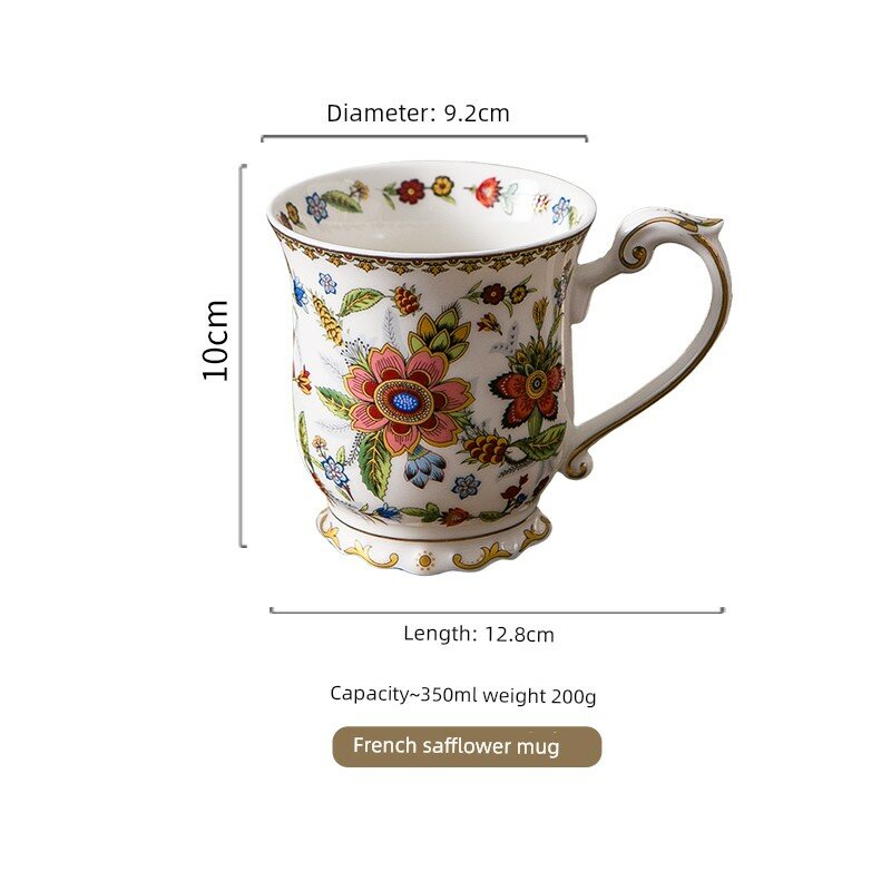 Кружки из костяного фарфора в европейском стиле для пар, высококачественные чашки для напитков в стиле легкой роскоши,