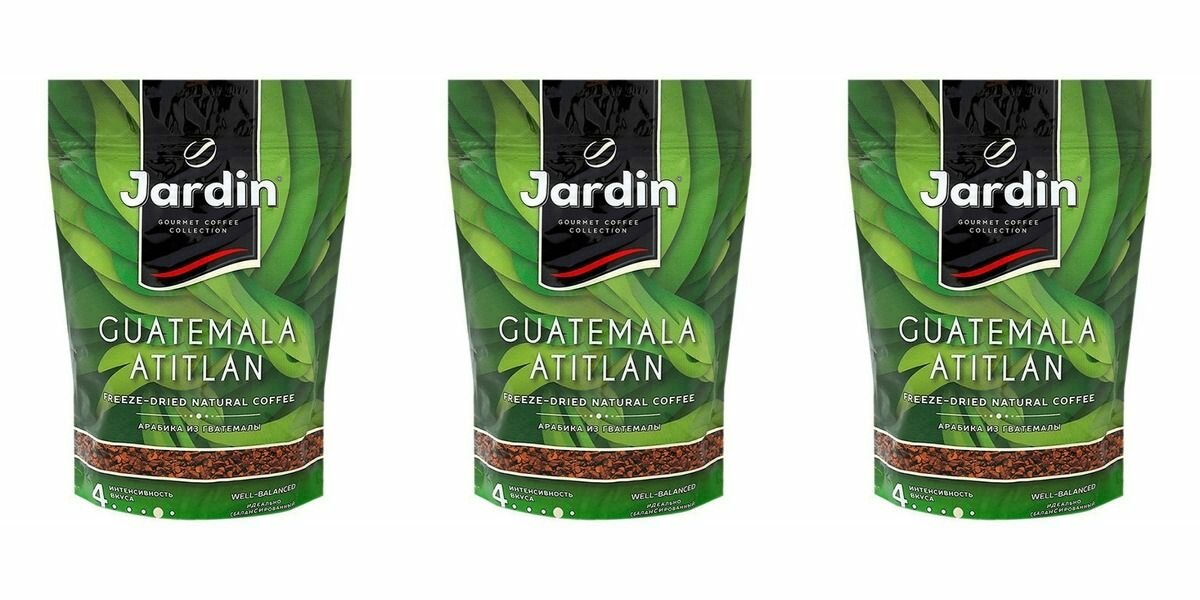Jardin Кофе растворимый Guatemala Atitlan, 75 г, 3 уп