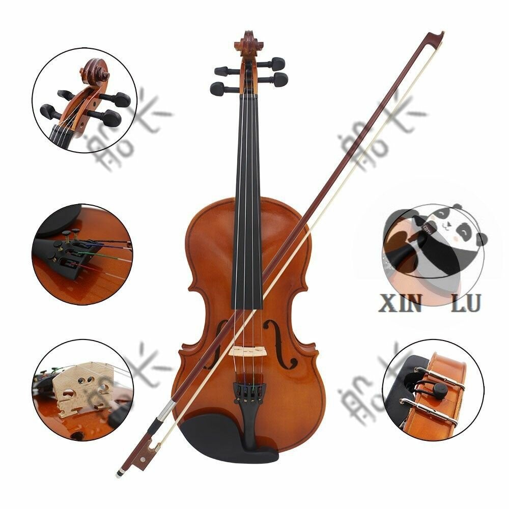 Скрипка из цельного дерева студенты, дети, начинающие, взрослые играют на скрипке 4/4