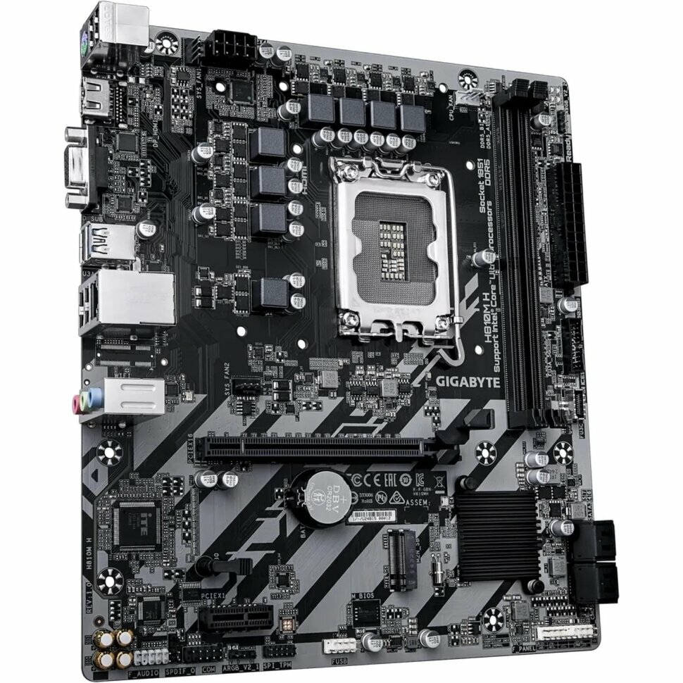 Материнская плата Gigabyte H810M H, LGA1851, H810, 2xDDR5. mATX, 2422457