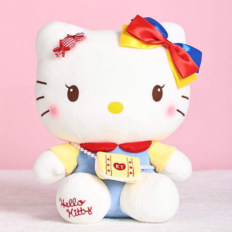 Мягкая плюшевая кукла Hello Kitty 30 см рюкзак, официальная лицензия, подарок для девочек