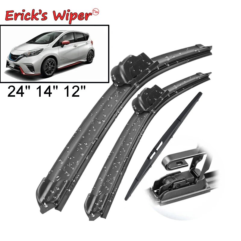 Набор щёток стеклоочистителя Erick's для Nissan Note E12 MK2 2014-2019, 24/14/12 дюймов