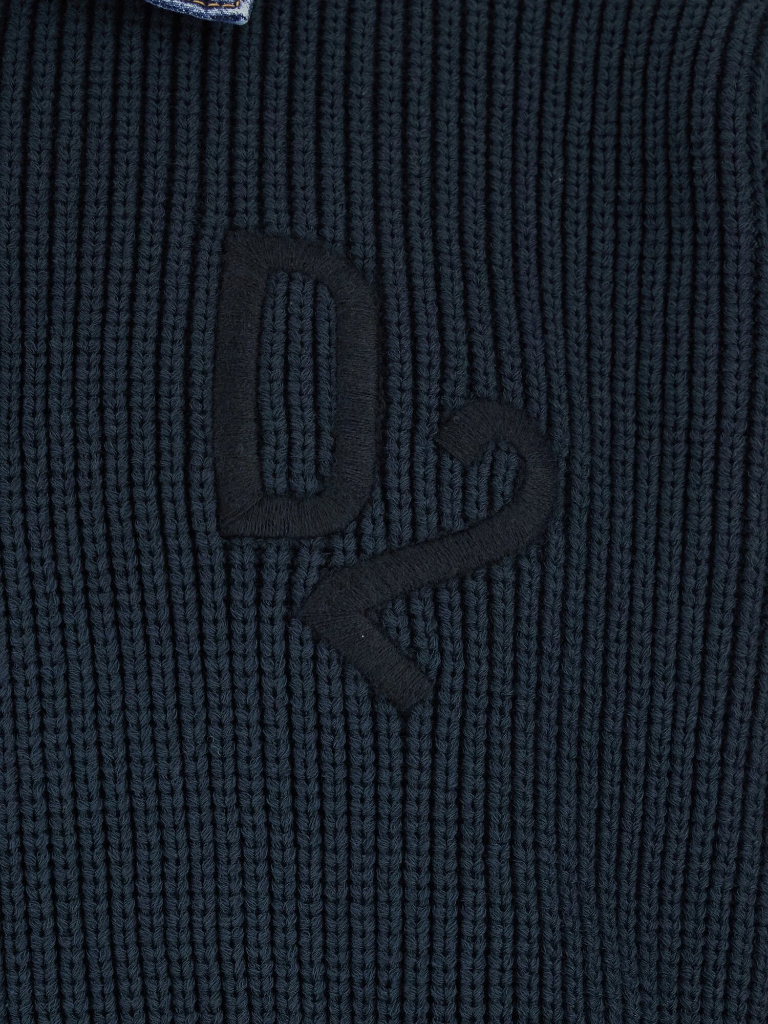Свитер DSQUARED2 Denim-collar stripe sweater, размер S, , синий — фото 1