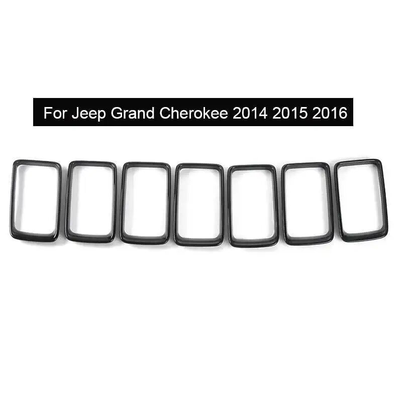 Декор решетки Jeep Grand Cherokee 2014-2016, черный
