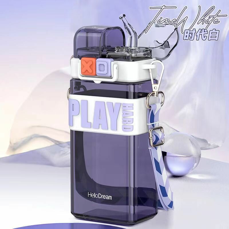 Acus Sanrio Kulomi Трехглазый клубничный медведь Суставной двойной напиток Детская пластиковая чашка Летняя