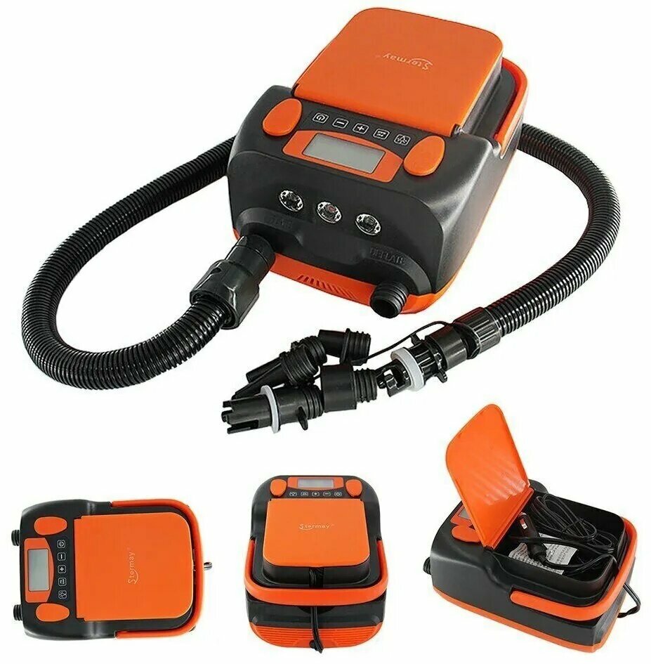 Электрический аккумуляторный насос Stermay HT-790 для SUP-досок, 6000 mAh, 110 Вт 16 PSI, двухступенчатый, универсальный для сапбордов, байдарок, лодок