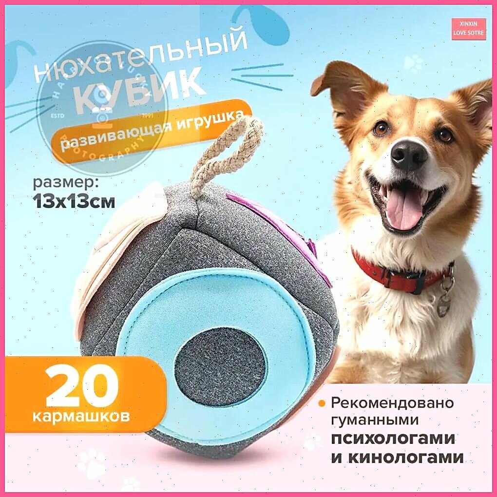 Игрушка для собак, нюхательный кубик для корма и лакомств, Conflate ZOO