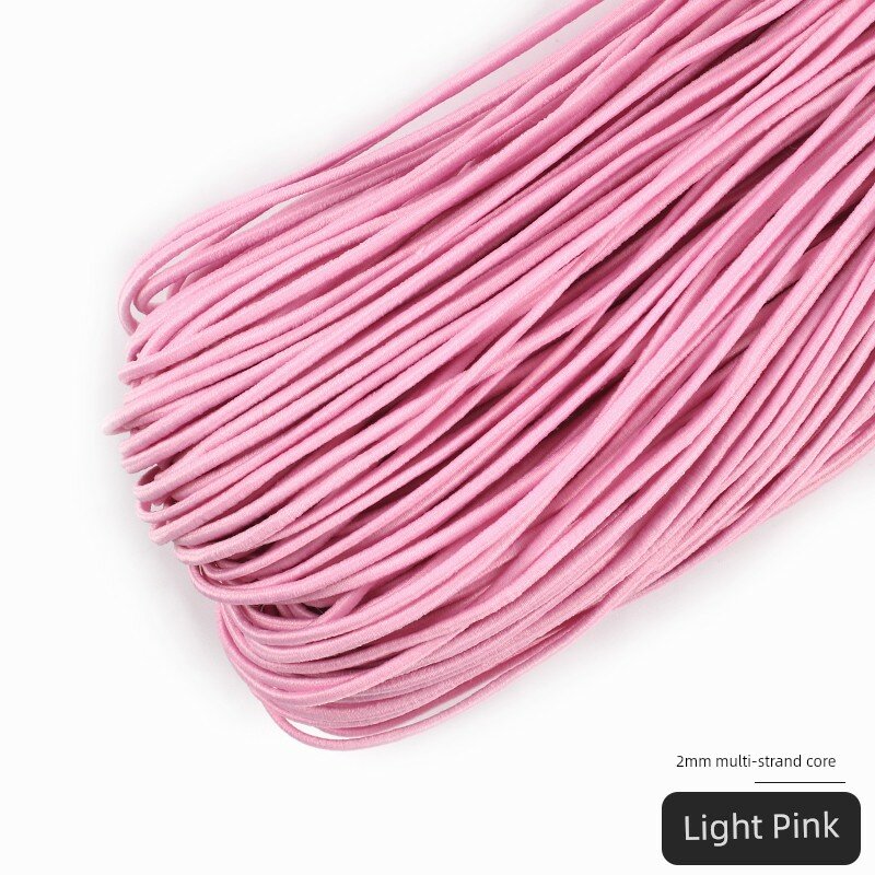 2 мм красочная эластичная круглая эластичная лента повязка на голову резинка DIY аксессуары для одежды тонкая резиновая