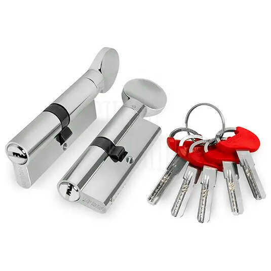 Цилиндровый механизм Fuaro (Фуаро) (D-PRO502/90) D-PRO5002Knob90(40+10+40) хром