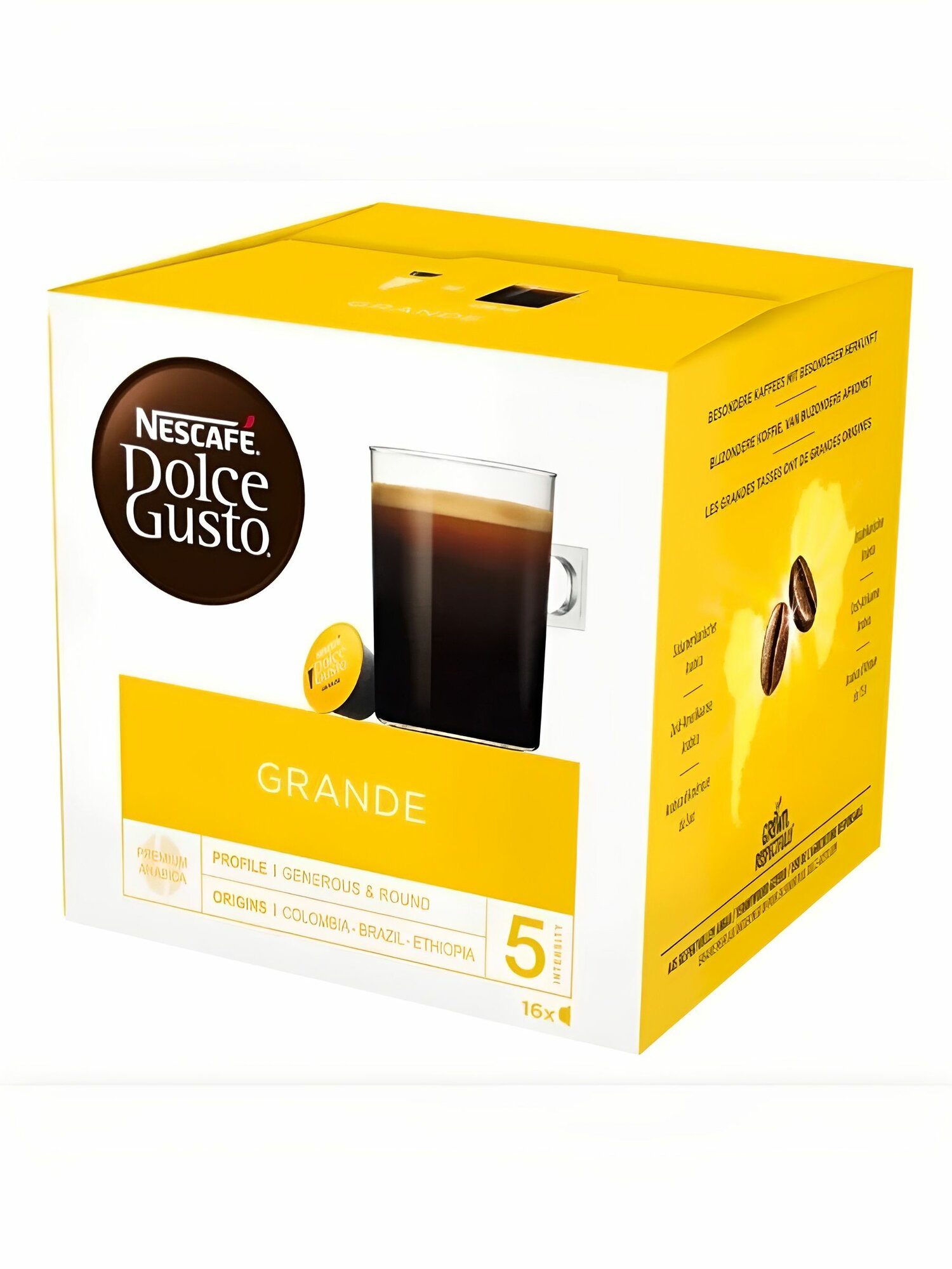 Кофе в капсулах Nescafe Dolce Gusto Grande 16 капсул в упаковке