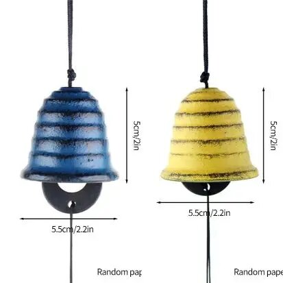 Японский колокольчик с пейзажем, храм, колокольчик ветра, подвесные подвески, уличный декор в виде колокольчика, железный пейзажный колокольчик, колокольчик с ветровым колокольчиком Wee경 수фр