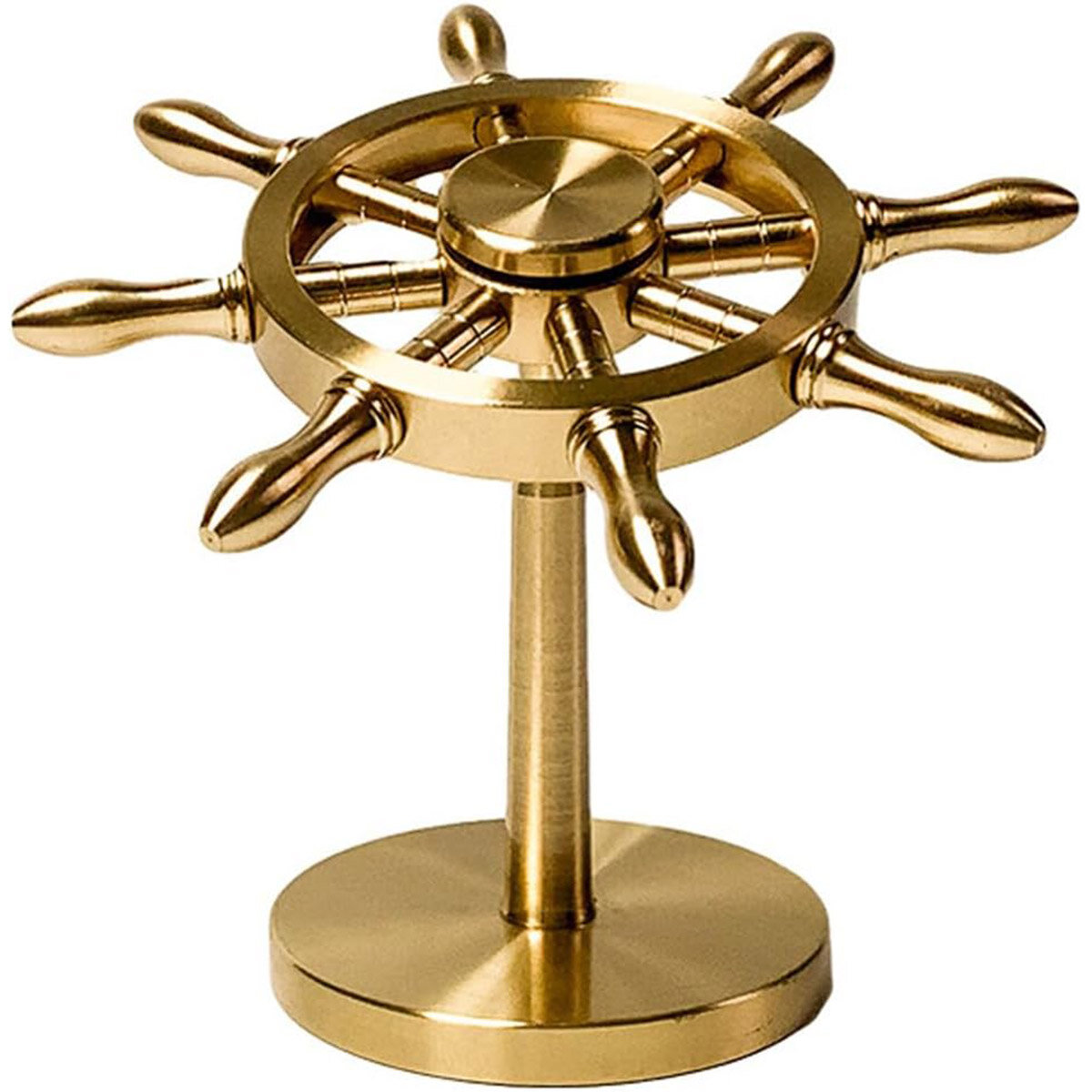 Декор для кабинета морской руль для стола Средиземноморский декор для стены руль руль летний старинный латунный обеденный стол золотой латунь 10.00X10.00X10.50cm/3.94X3.94X4.15in 1 штука латунный руль декор