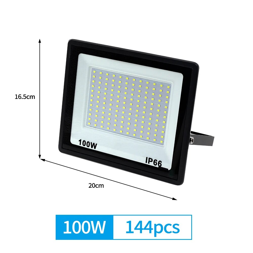 Светодиодный прожектор 100W, IP66, 144pcs