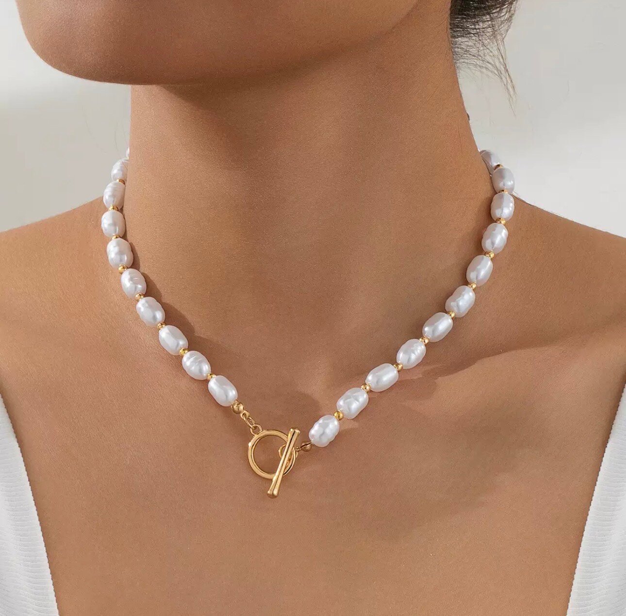 Чокер YAROY, жемчуг имитация, жемчуг культивированный