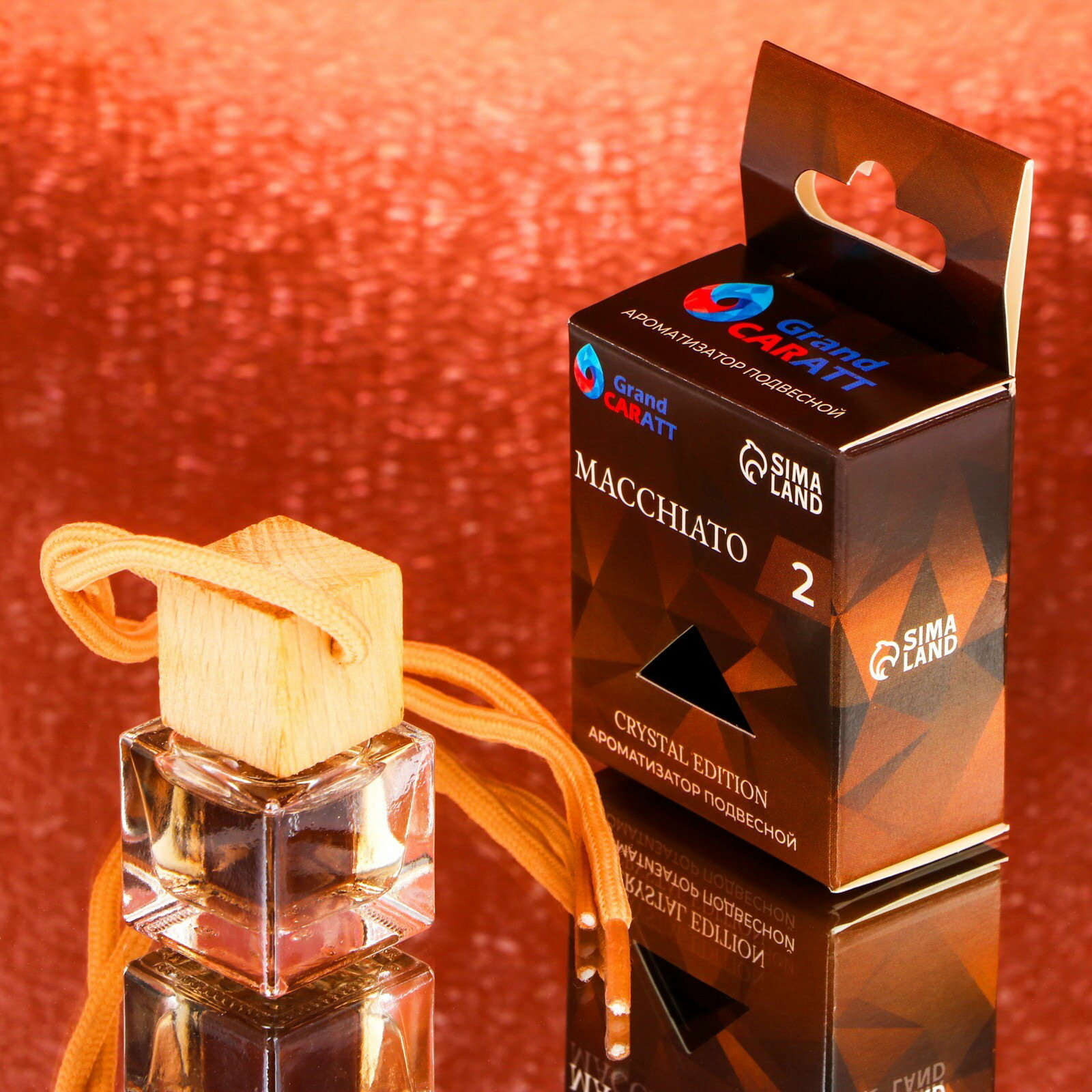 Ароматизатор подвесной Crystal Edition, Macchiato, 7 мл, маркировка: честный знак, 2 шт.