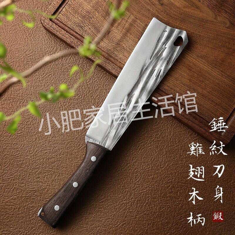 Нож для рубки дерева из мангановой стали, утолщенный, кованый, нож для скалолазания, нож для резки дорог, нож для раскалывания дерева, нож для резки бамбука, острый нож для рубки костей, нож для резки мяса и овощей