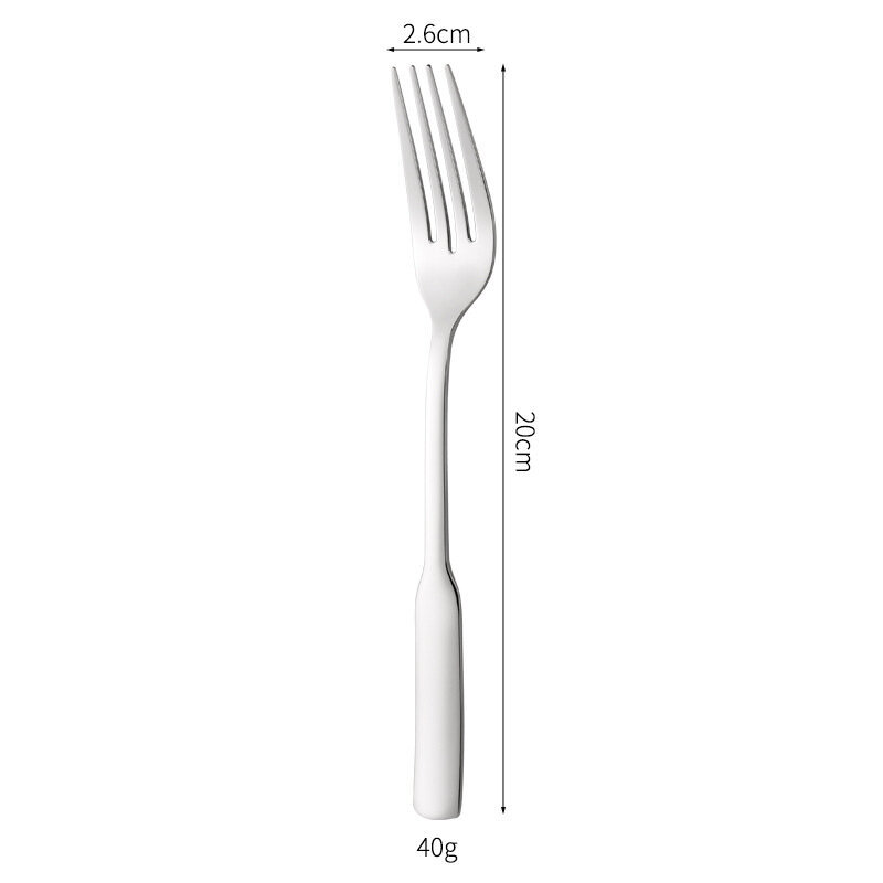 Большая столовая вилка из нержавеющей стали 304, усиленная и полированная, подходит для гостиниц и столовых