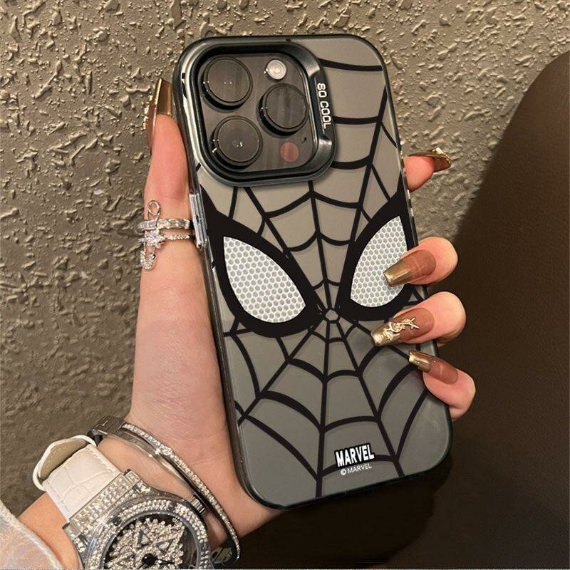 Чехол для телефона с Человеком-пауком для iPhone 15, 16, Pro Max, 14, 13, 12, 11 Pro Max, прочный защитный чехол, тонкий