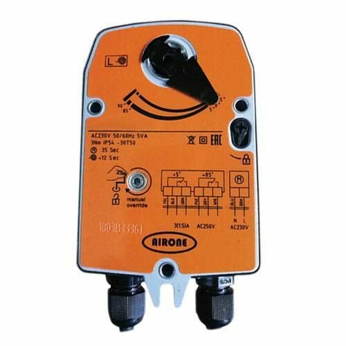 Электропривод с возвратной пружиной для противопожарных клапанов SVF 3-230 Сигма Вент