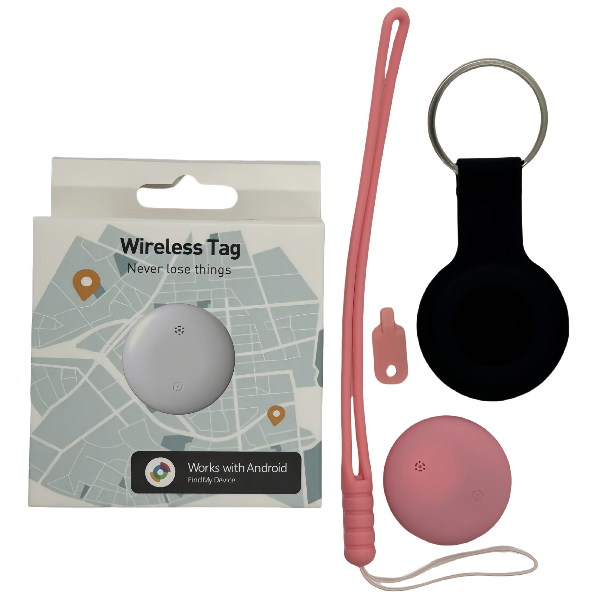 Подходит для Google Find Google Anti-Loss Alarm Device Поддержка Android Чемодан для пожилых животных Bluetooth-локатор