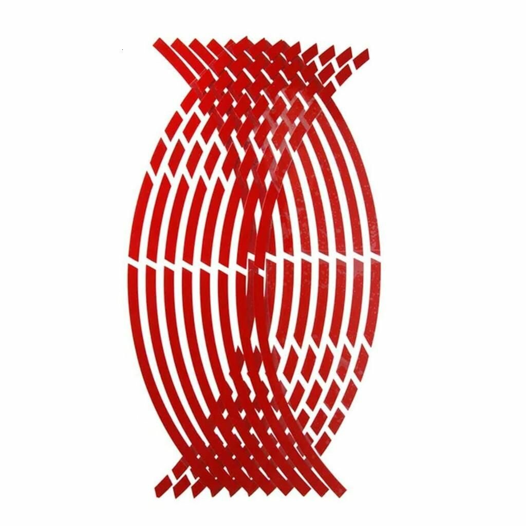 Отражающая лента для обода мотоцикла 17-18 дюймов, красный